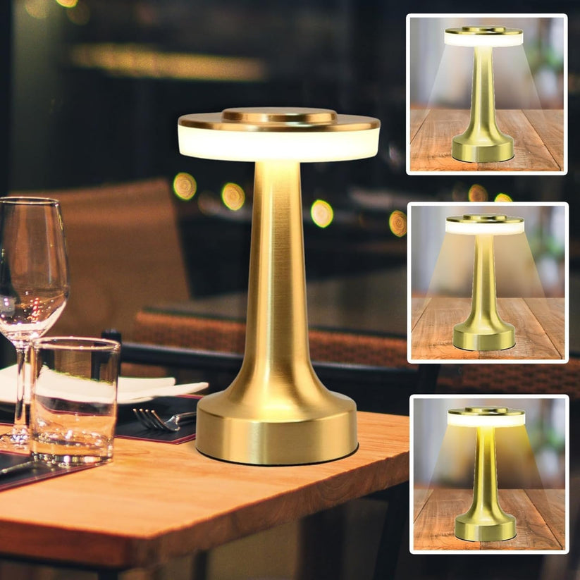 Metal LED Table Lamp with Touch Sensor – Wishly